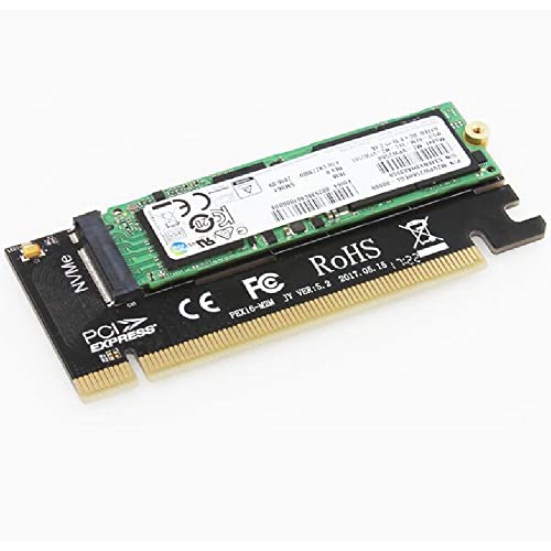 M.2 NVMe SSD NGFF to PCIE 3.0 X16 X4 Adapter M Key Interface Expansion Card Full Speed Support 2230 to 2280 SSD