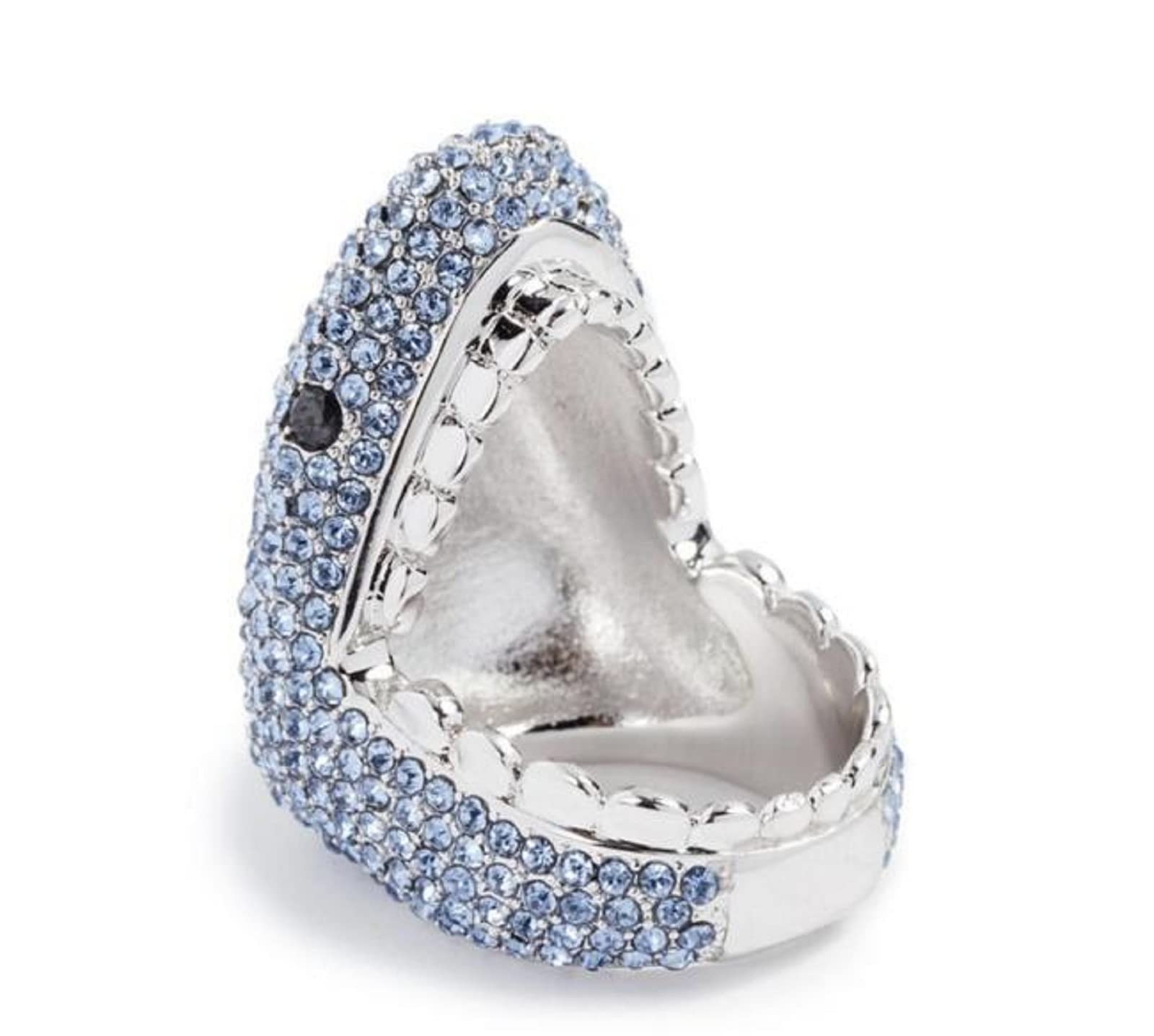 Kate Spade New York Women's California Dreaming Pave Shark Ring,Size 6 blue
