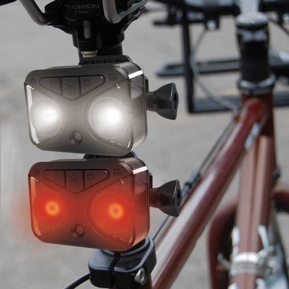 KVSERT Bicycle Rearview Camcorder Camera Waterproof Action Video Camera LED HD720P for Motorcycle Helmet Cameras