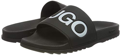 HUGO Men's Match_Slid_rblg Mules, Black2, 10