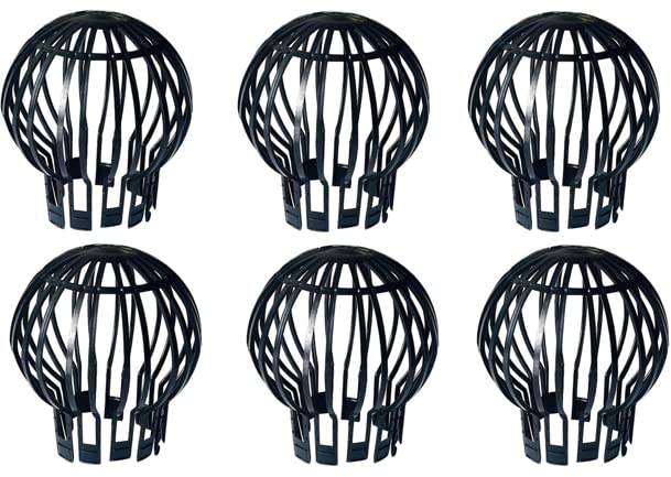 Gutter Guard 6 Pack for Downspout Blockage - Leaf & Debris Blockage - Balloon Bubble Shape - Leaf Strain Pipe Filter for Roof Gutters (6 Pack, 5.7" x 5")