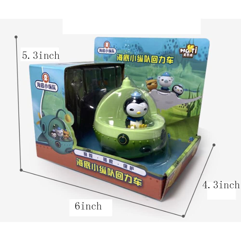 LBHTRR Peso Pull Back Toy PVC Resure Explore Action Figure Birthday Gift Toy Child Gift(with Gift Box)