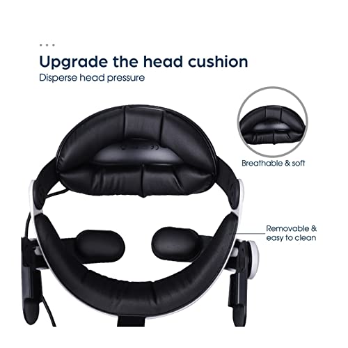 M2 Pro Battery Strap for Oculus Quest 2 Elite Halo Strap B2 Battery Pack F2 Air Fan No Fog Interface C2 Carrying Bag Case (Color : Set5)