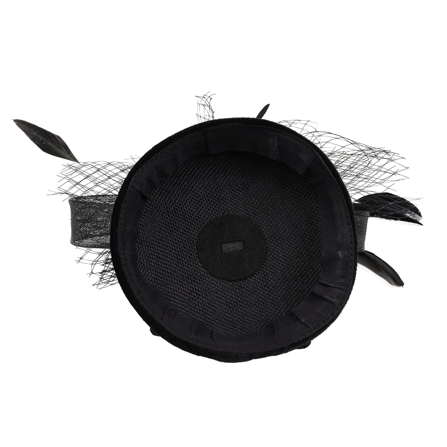 LATIMOON Fascinators for Women Derby Pillbox Hat Cocktail Tea Party Feather Headband