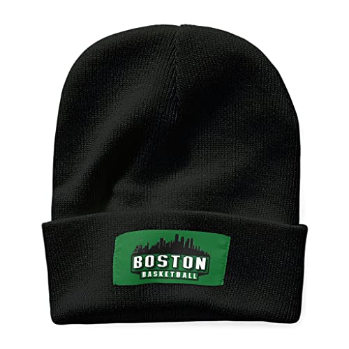 Lisabridal Winter Team City Black Beanie Hats Knit Warm Cap for Men Women