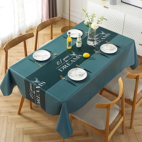 MLQL Nordic Bohemian Printing Rectangular Tablecloths for Table Party Decoration Waterproof Polyester Dining Tables Cover A8 140x210cm