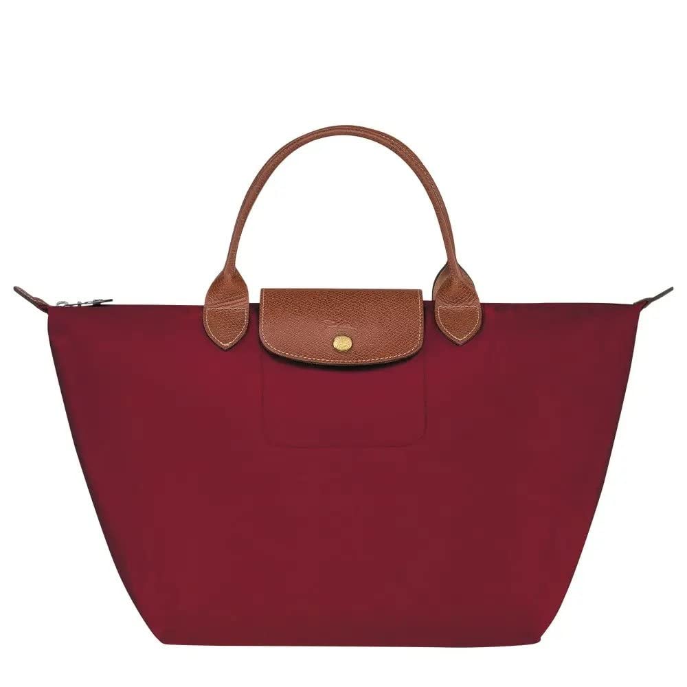 Longchamp Women's Le Pliage Medium Top Handle Handbag, Rouge