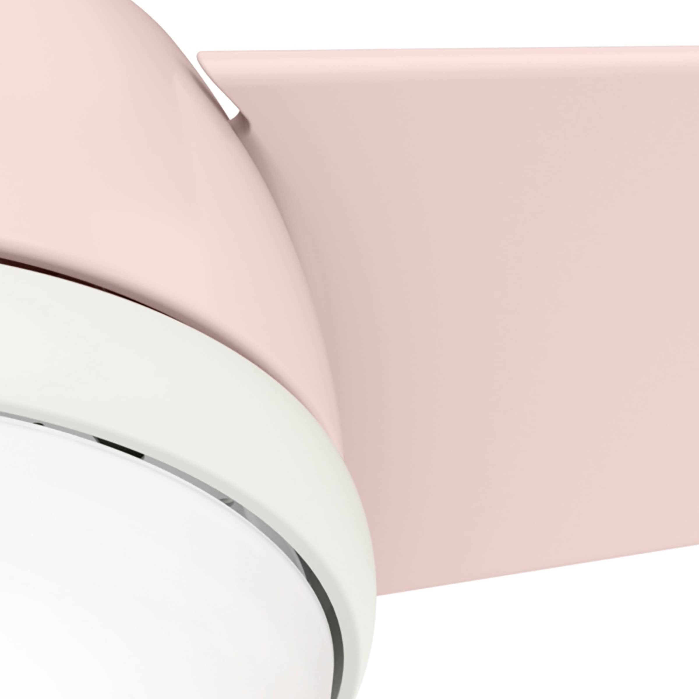 Hunter Valda Indoor Ceiling Fan with LED Light and Remote Control, 36", Blush Pink