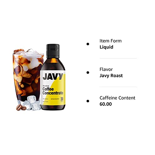 Javy Coffee Concentrate - Cold Brew Coffee, Perfect for Instant Iced Coffee, Cold Brewed Coffee and Hot Coffee, 35 Servings