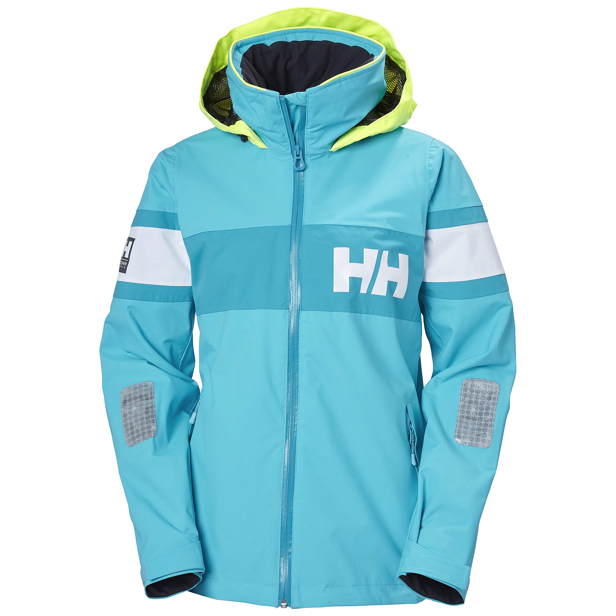 Helly Hansen Women's Salt Flag Waterproof Windpoof Breathable Sailing Jacket, 414 Reef Green, X-Small