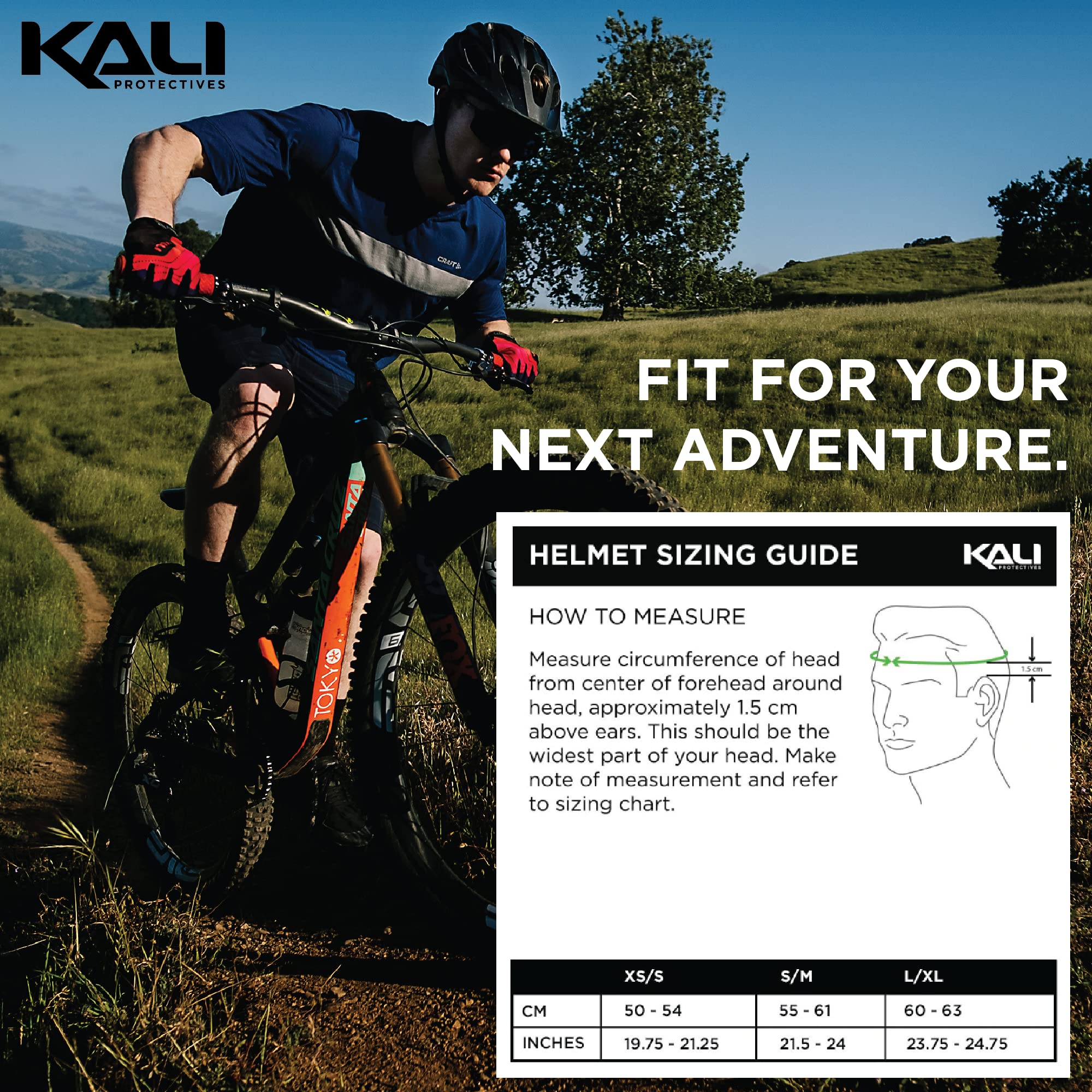 Kali Protectives Pace Solid Adult Off-Road BMX Cycling Helmet - Matte Black/Grey/Large/X-Large