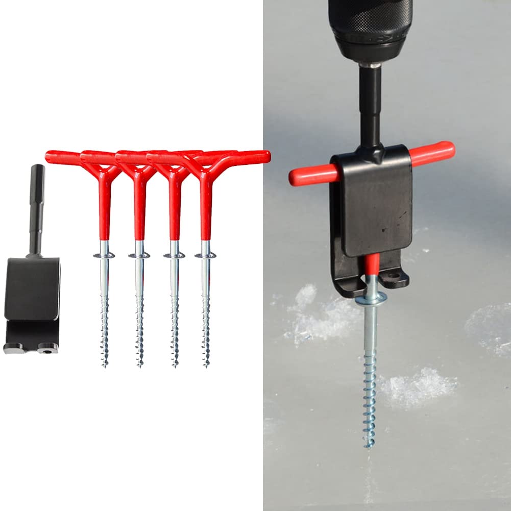 MAKIVI Ice Fishing Shelter Anchor Tool Ice Shelter Tent Fixer Accessory Tools for Ice Insert Sewing