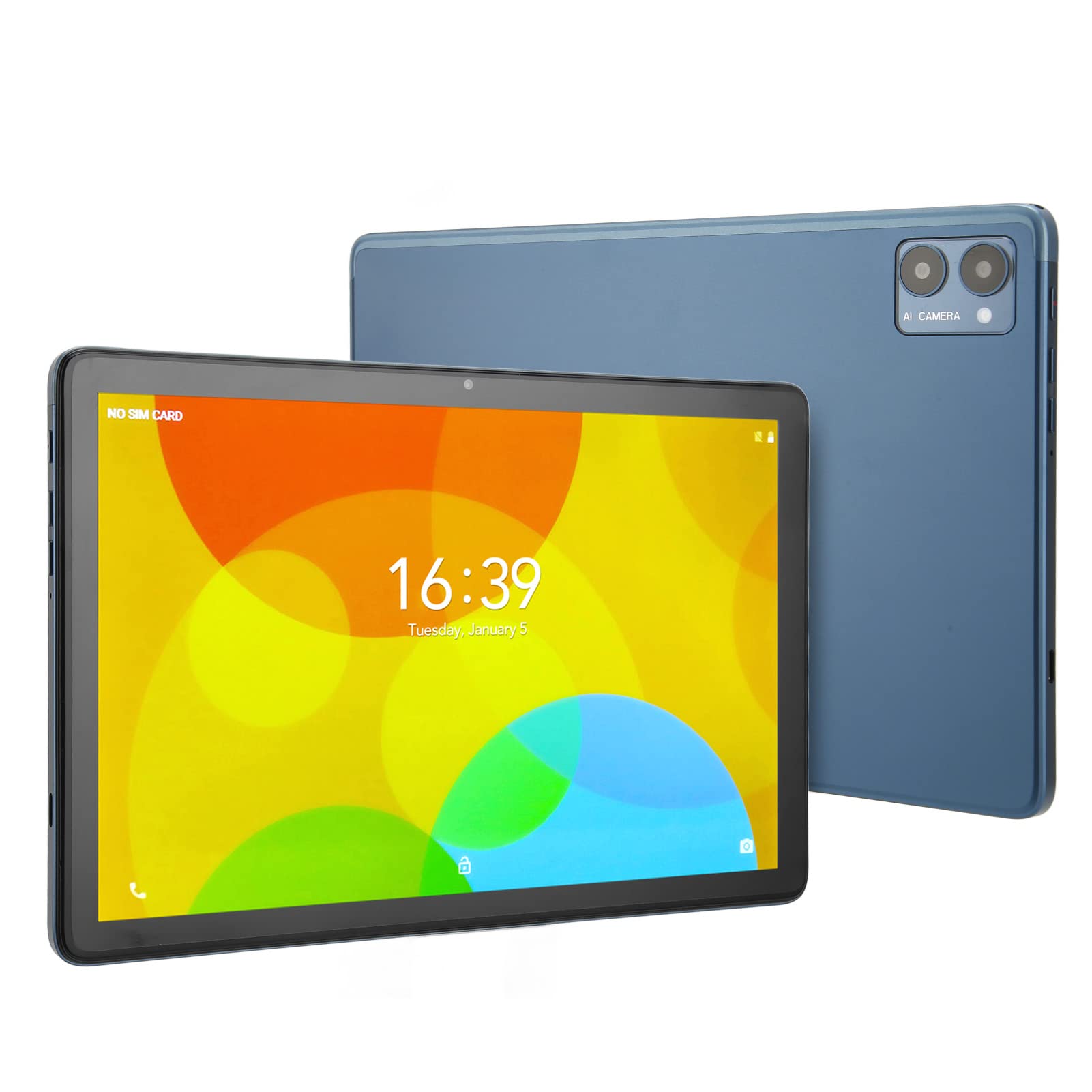 Qinlorgo 10.1 Inch Tablet HD Tablet 8GB RAM 128GB ROM US Plug 100β240V Octa Core 4G LTE for Entertainment (Dark Blue)