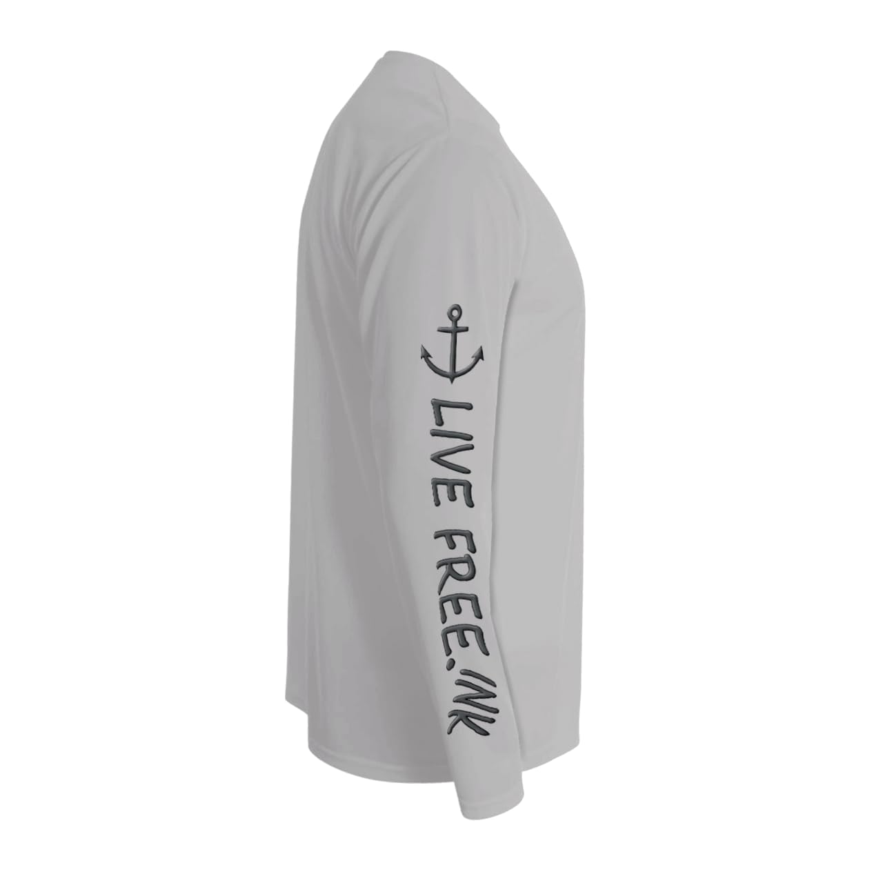 Live Free Octopus Men's Solar Performance Long-Sleeve Gray S