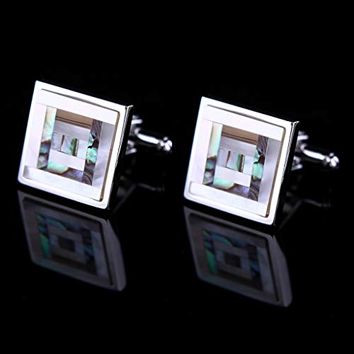 Jewelry Shirt Cufflinks for Mens Coloured Shell Cuff Link Fashion Button Wedding Guests