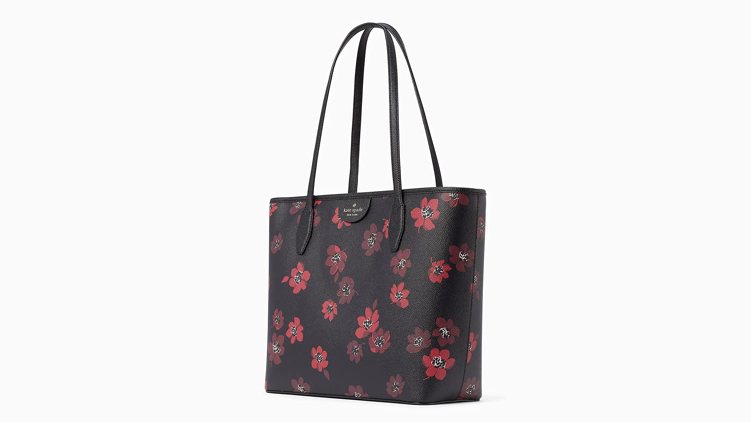 kate spade new york Large Lori Tote Top Zip Handbag (Black Multi Floral)