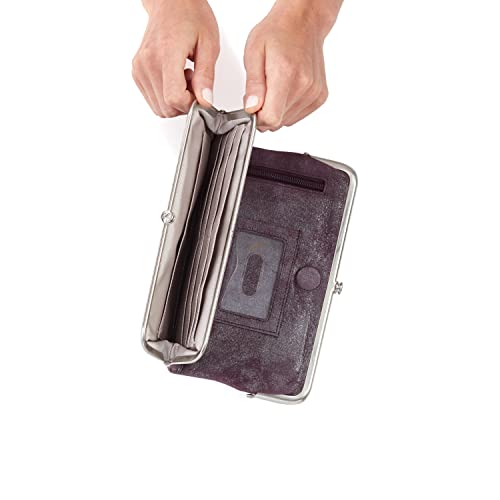 Hobo Womens Leather Wallet (Plum Graphite, One Size)