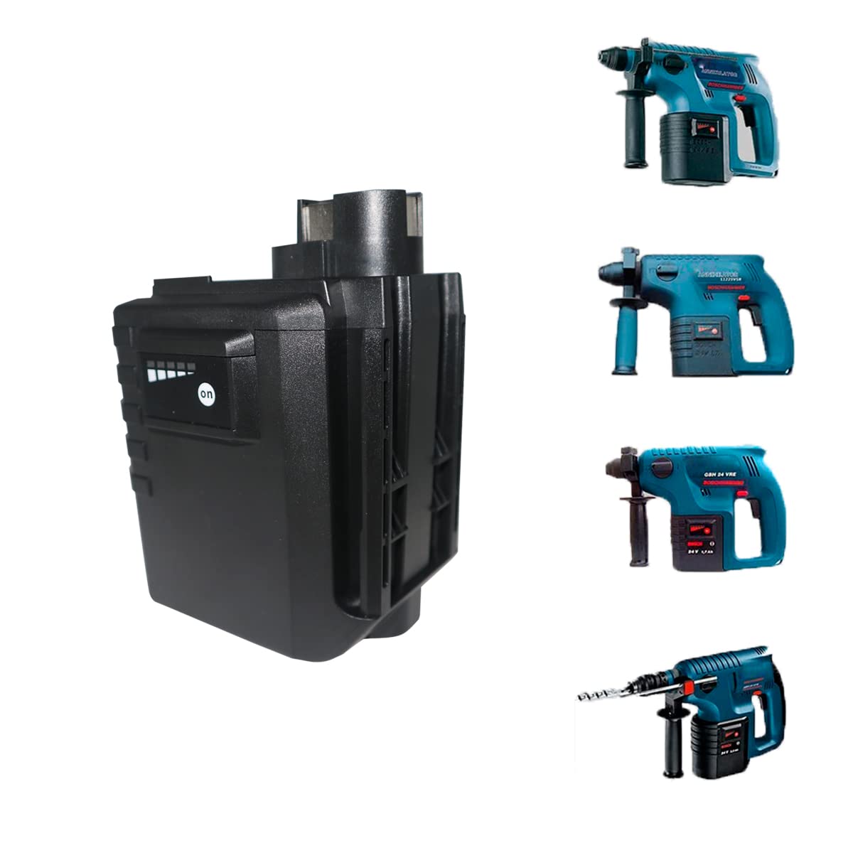 heshunchang Replacement Battery 24V 3Ah for Bosch SDS Hammer Drill SPIT327 2607335215 2607335097 GBH 24VRE GBH 24VFR