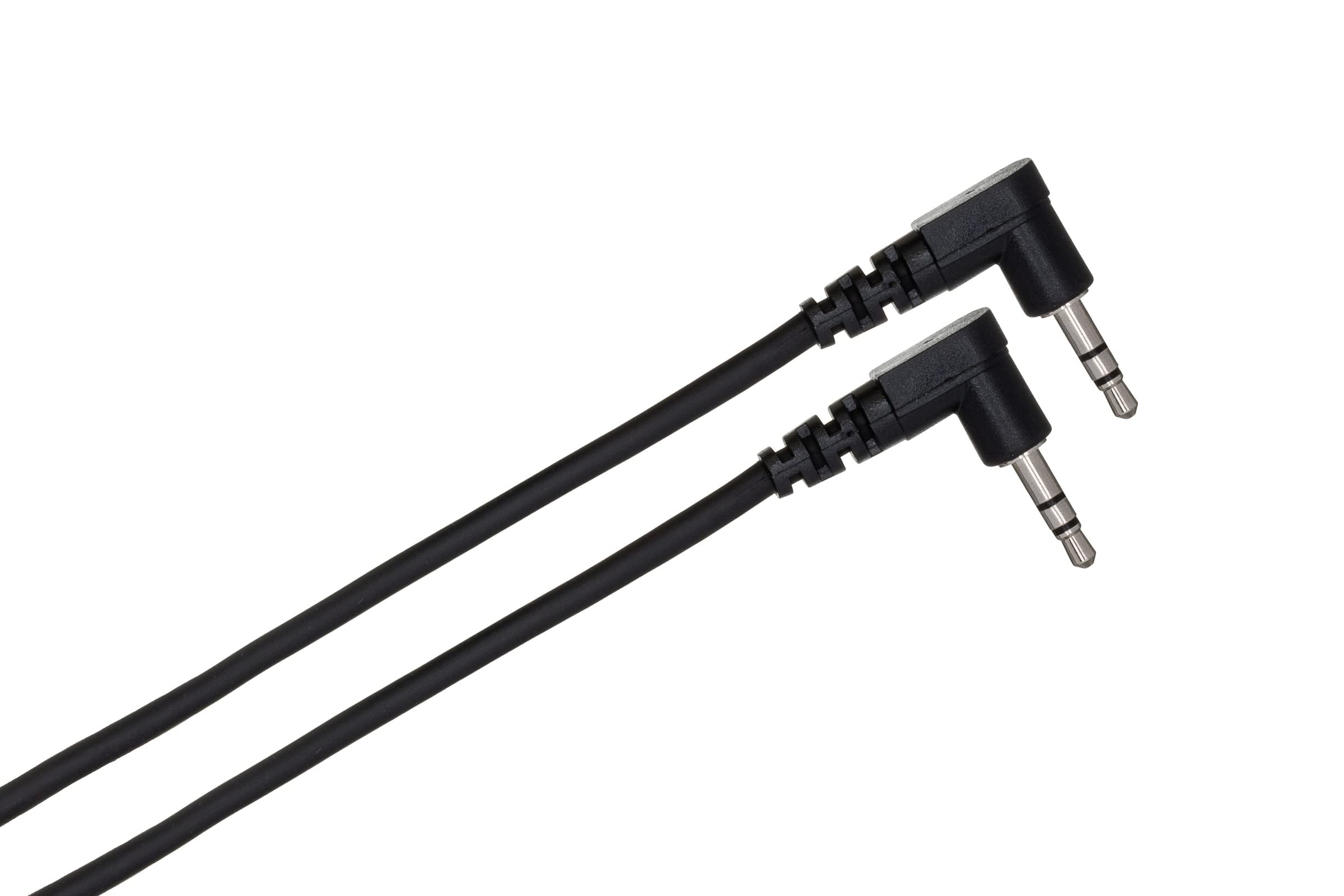 Hosa CMM-100.8RR Right Angled 3.5 mm TRS Stereo Interconnect Cable, 8 Inch