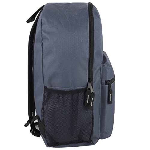 Trail maker 24 Pack Wholesale Backpacks for College, Adults, Sports 18 Inch Color Block Backpacks in Bulk