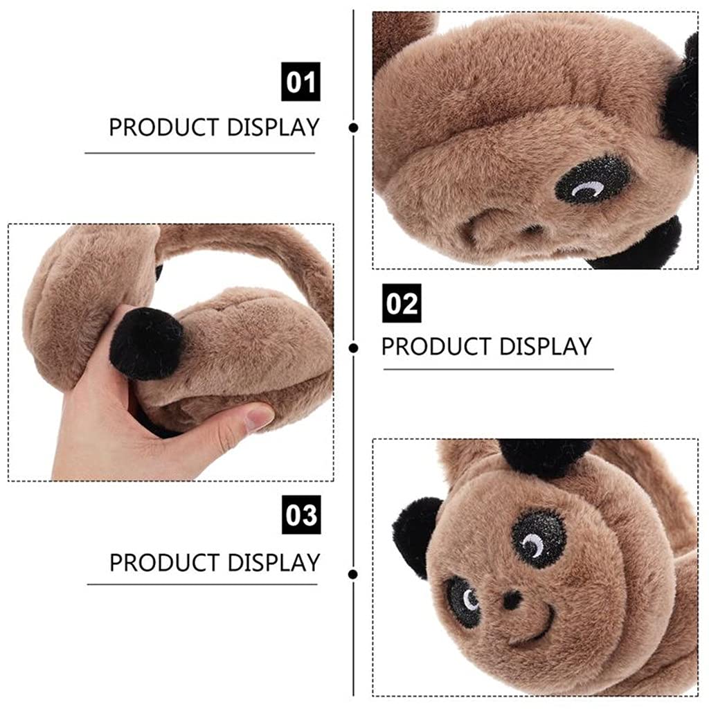 HLDETH 1pc Kids Earmuffs Cartoon Ear Muffs Plush Winter Earmuffs Ear Protector (Color : A, Size : One Size)