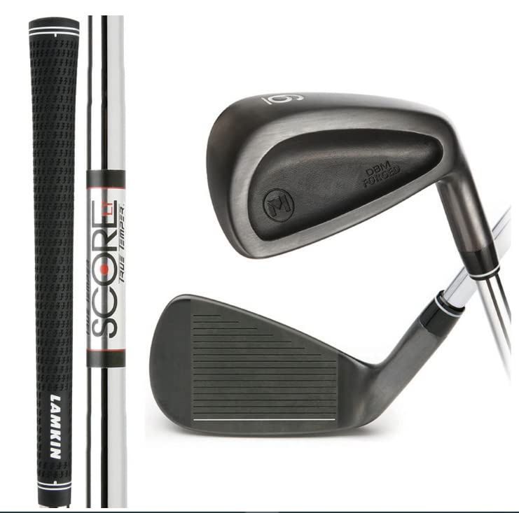 Maltby DBM Forged Iron Golf Club Pak (4-PW) - Unbeatable Component Combinations for Playability, Components, Right Hand,GraphiteRegular/Stiff,Black/Steel