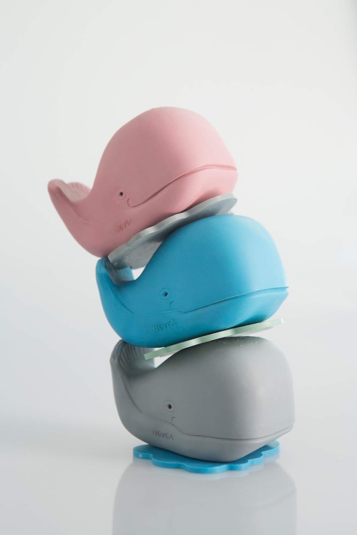 HEVEA Ingeborg The Whale Bath Toy. Upcycled Rubber, Plant Based, Plastic-Free, Eco-Friendly & BPA-Free