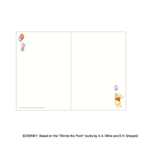 Kamio Japan Disney Winnie the Pooh Planner, 2024, B6, Monthly Flower Days 302776 (Begins October 2023)