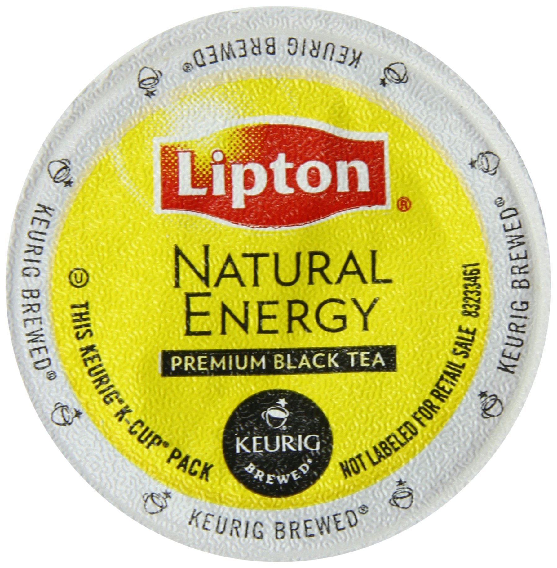 Lipton K-Cup Portion Pack for Keurig Brewers, Natural Energy Premium Black Tea, 24 count.