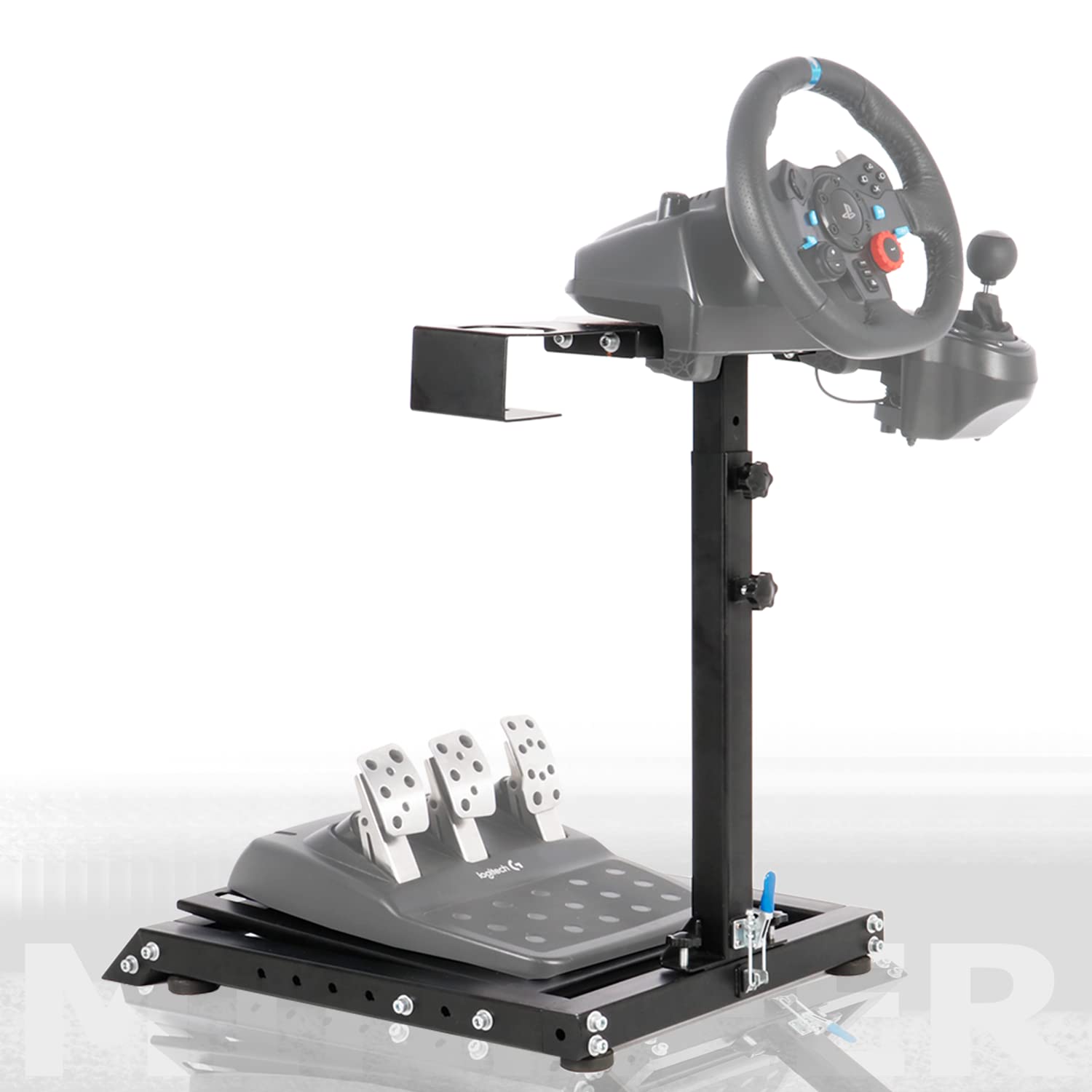 Minneer T248/G923 Racing Wheel Stand Foldable Steering Wheel Adjustable Stand Fit for Logitech G29 G920 G27 G25, Thrustmaster T248X T300RS T150 458 TX Xbox PS4 PS5 PC Only Contains Stand