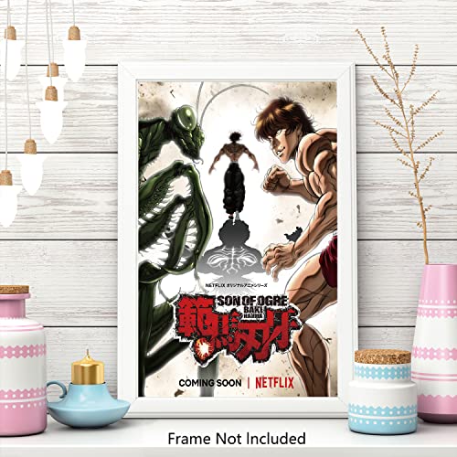 XIHOO Baki Hanma Poster for Home Decor Wall Art 11x17inch (28x43cm) Frameless Gift