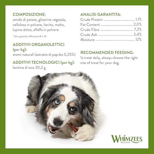 Whimzees Natural Dental Dog Chew Long lasting, Variety Box Mixed Shapes, Small, 56 Pieces