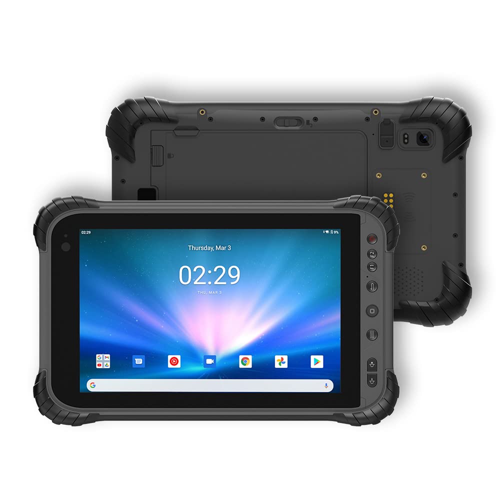 Minno Maverick 8" Rugged Android 10 Tablet | 4GB/64GB | LTE (Unlocked for Several Carriers) | 2D Scanner (A08M08- Maverick A8 Pro+2D Scanner)