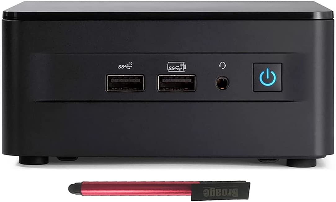 Intel 2022 Newest NUC 12 Pro Mini PC Kit NUC12WSHi5 Desktop Computer, 12th Gen 12-Core i5-1240P, 32GB DDR4 RAM, 2TB PCIe SSD, WiFi 6, Thunderbolt 4, Windows 10 Pro, BROAG 64GB Flash Drive