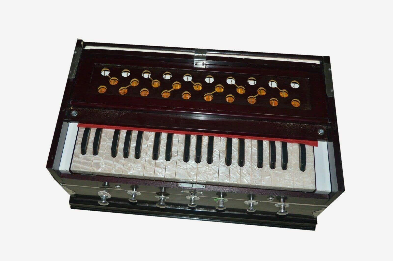 Naad Harmonium 7 Stopper Double Bellow 39 Key Two Reed(Bass-Male) 3 1/4 Octave