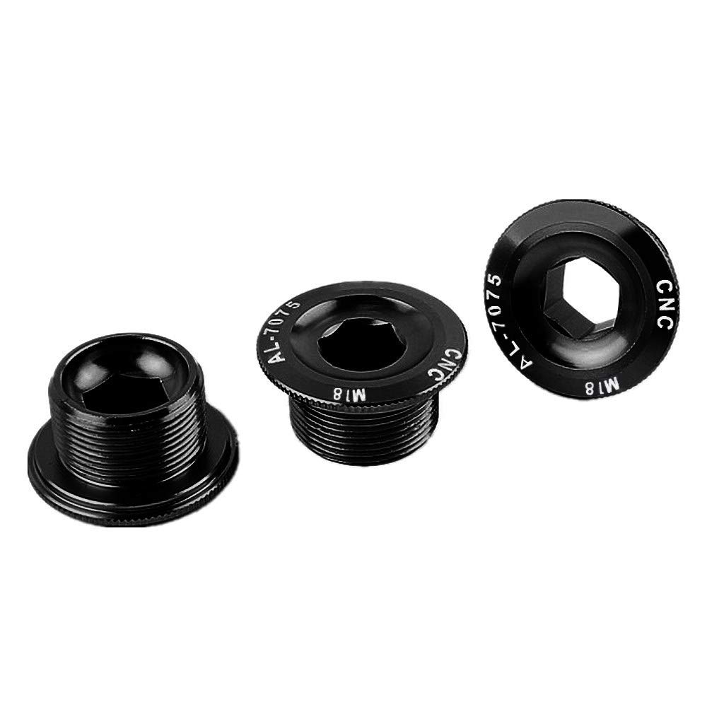 Laosting-R 3 Pcs Crankset Screw Bicycle Crank Arm Fixing Bolts Bike Crank Cap for Mountain Road Bike
