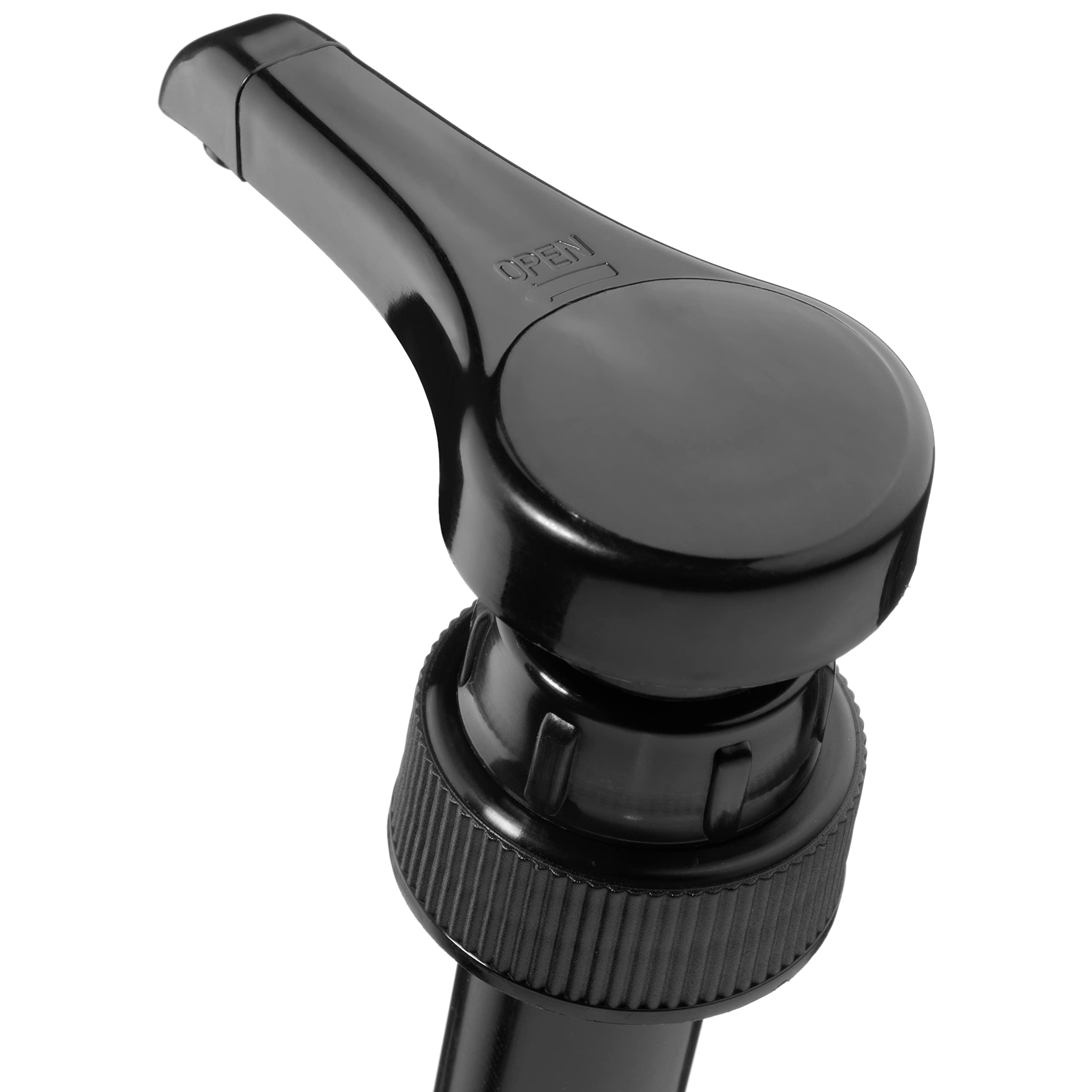 Kitchenware | 4-Pack Black Coffee Syrup Pumps | Fits 750 mL Torani, Davinci, and Jordan Skinny Bottles | Also fits 1L Monin Bottles