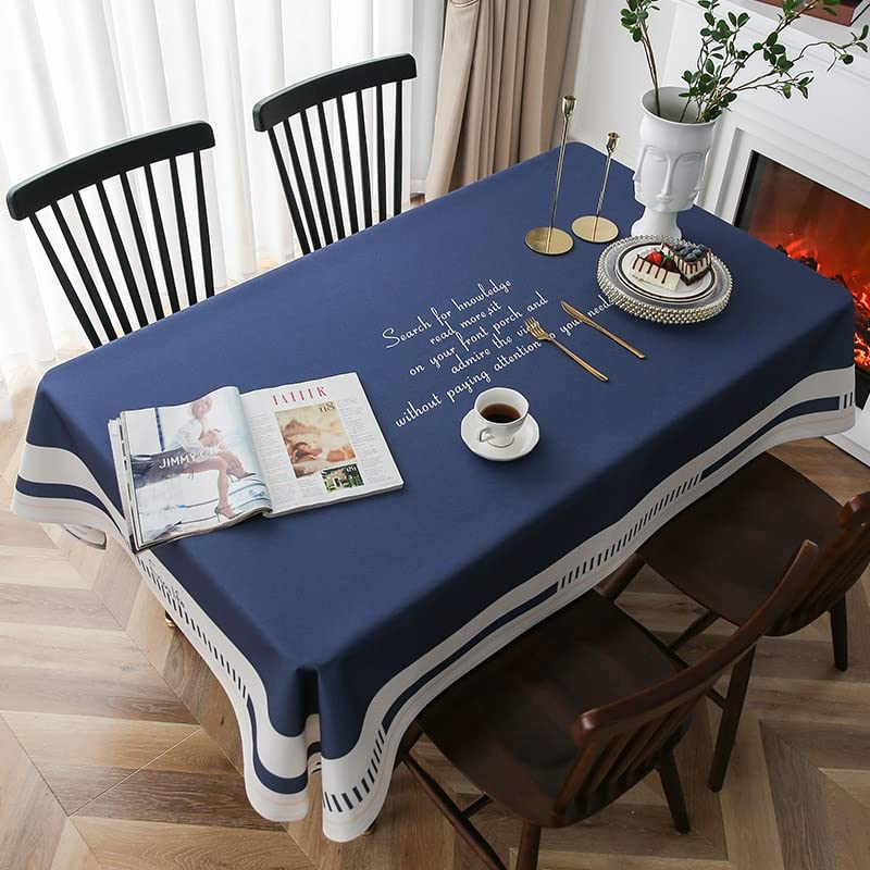 Nordic Ins Wind Table Cover Waterproof Coffee Table Table Cloth Rectangular Tablecloth Home Simple Desk Tablecloth Party Decor A4 140x210cm