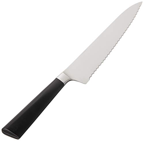 Mercer Culinary Züm Forged Utility Wavy Edge Knife, 6 Inch,Black