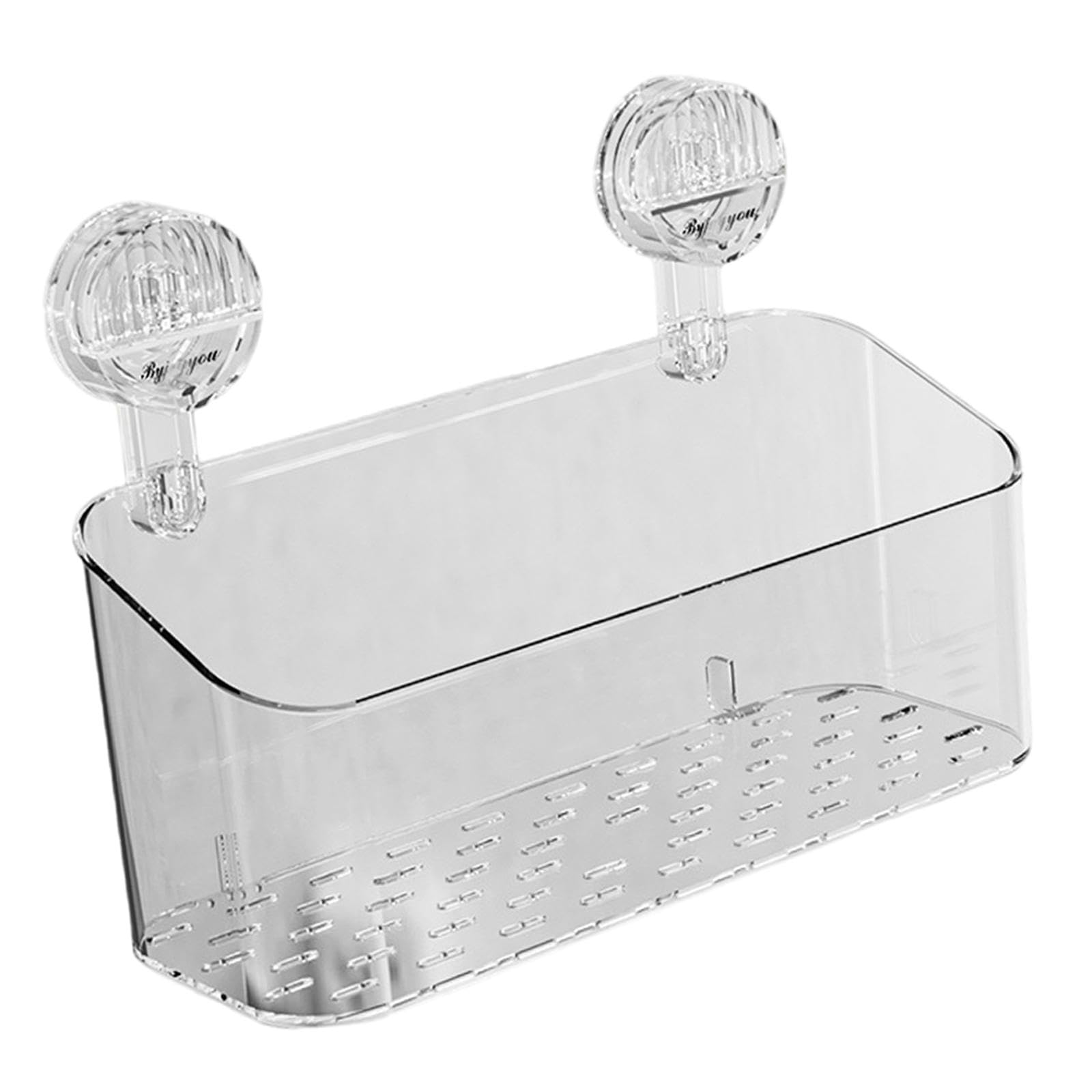 Sleek Shelf for Bathroom Organization, Clear, S