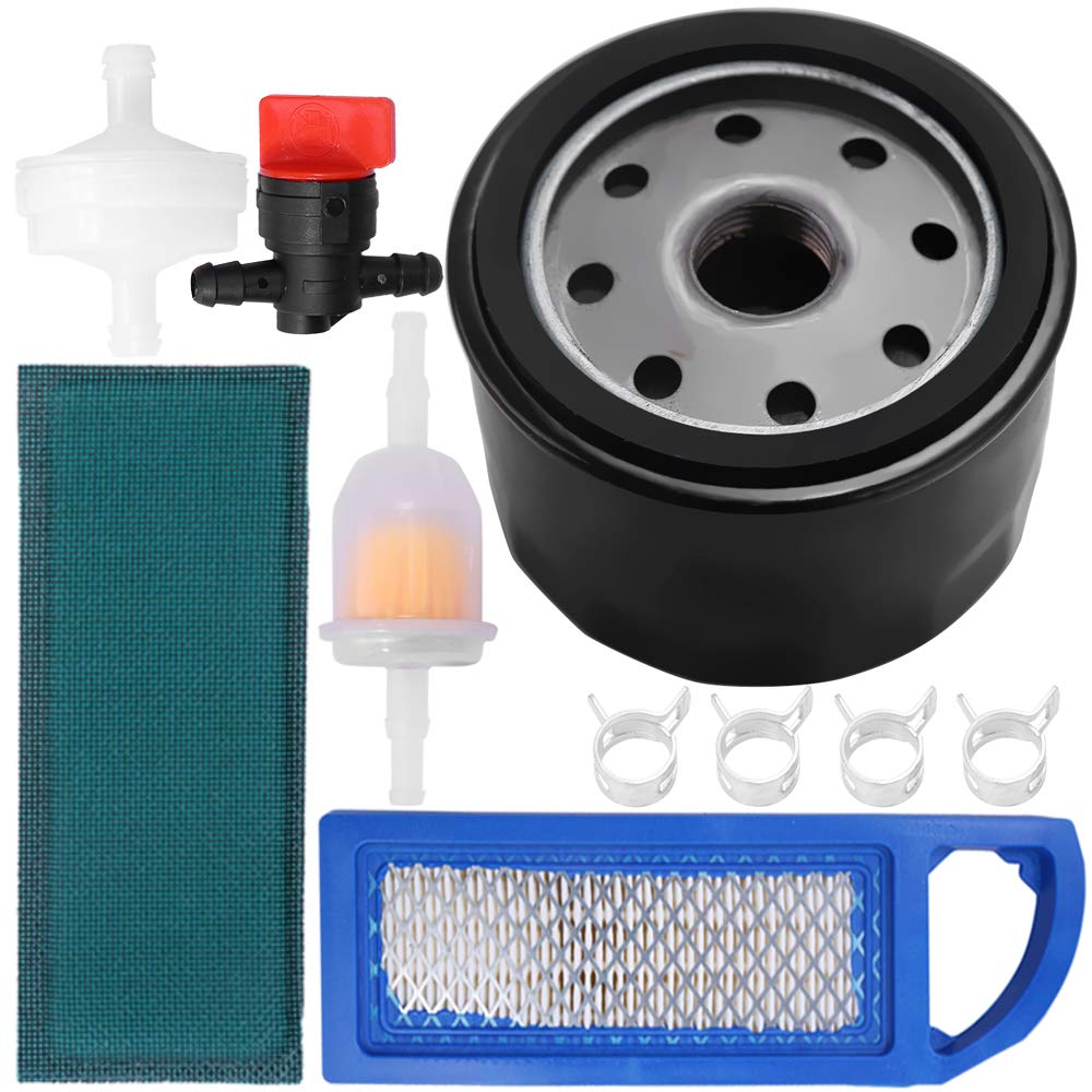 laffoonparts GY20573 Air Filter Replacement for John Deere LA115 LA105 LA110 LA100 L100 L105 L107 L108 115 105 108 Z225 Lawn Mower Tractor with 492932 AM125424 Oil Filter