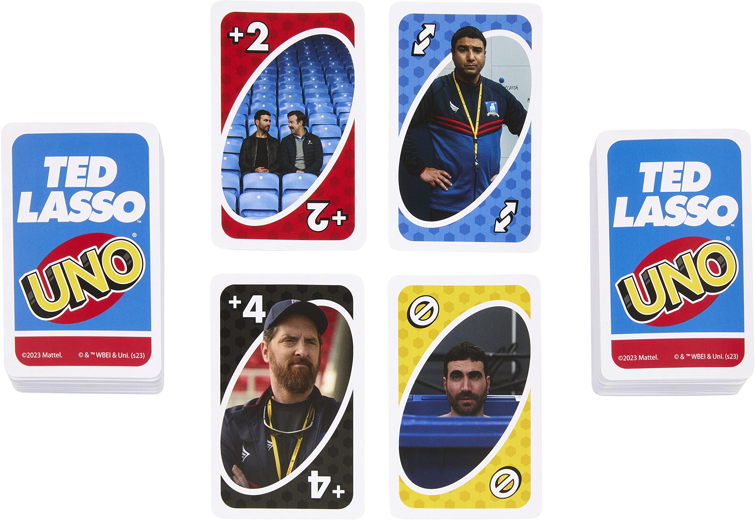 Mattel Games UNO Ted Lasso Card Game for Teens & Adults Inspired by The Popular Series for Game Night, Travel & Camping