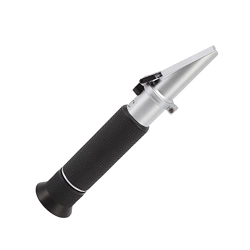 Liquor Refractometer, Alcohol Refractometer 0‑80% Range Accurate Data Calibration Screw Fast Measurement Adjustable Eyepiece for Beer Brewing