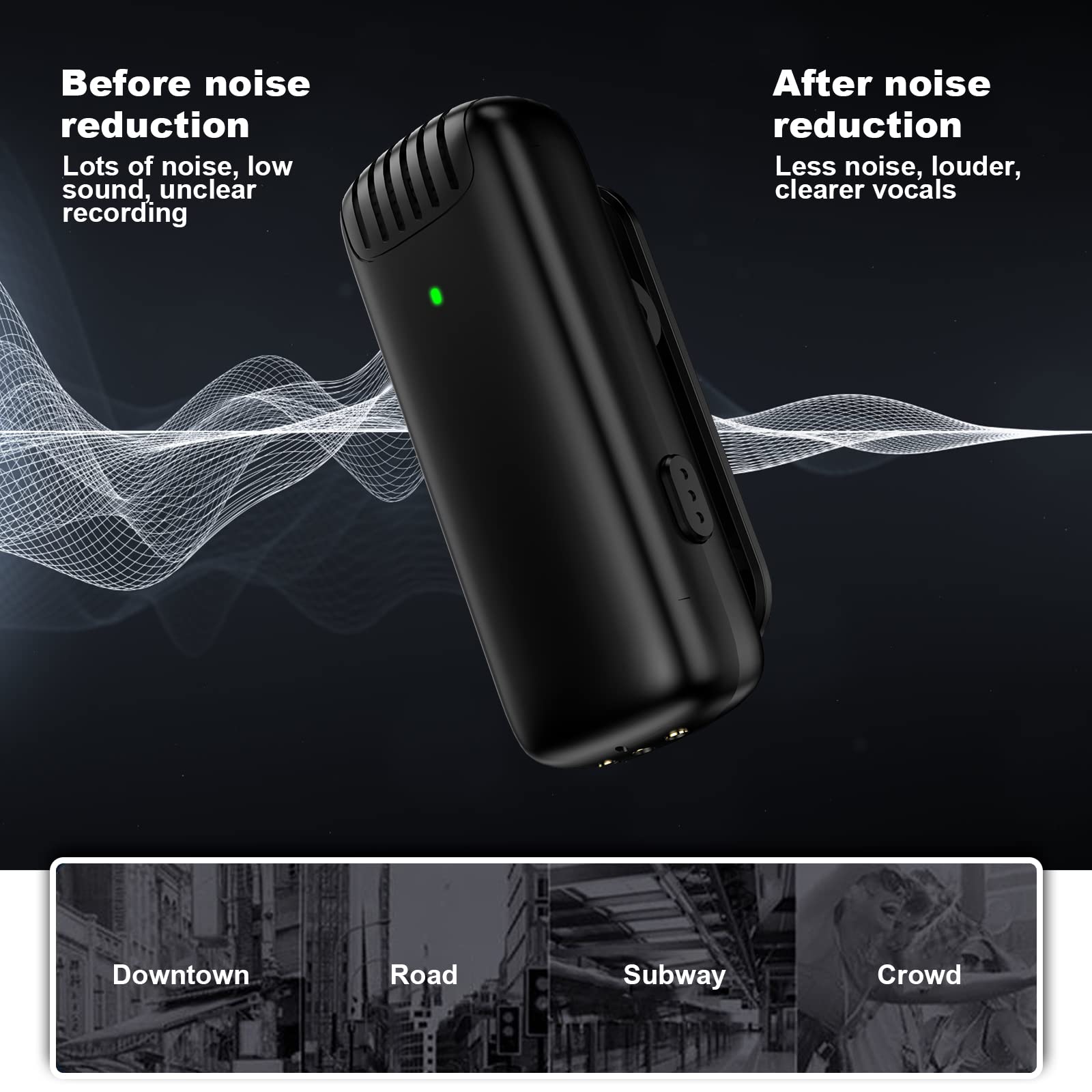 INNKER Wireless Lavalier Lapel Microphone for Android Computer