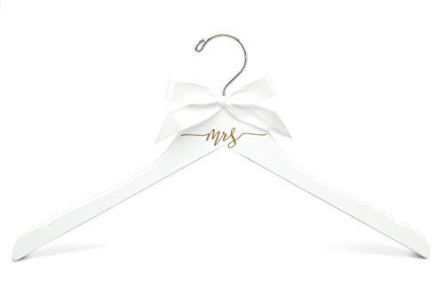 Mrs Wedding Hanger, Bride Hanger, Bridal Wedding Gift, Decal
