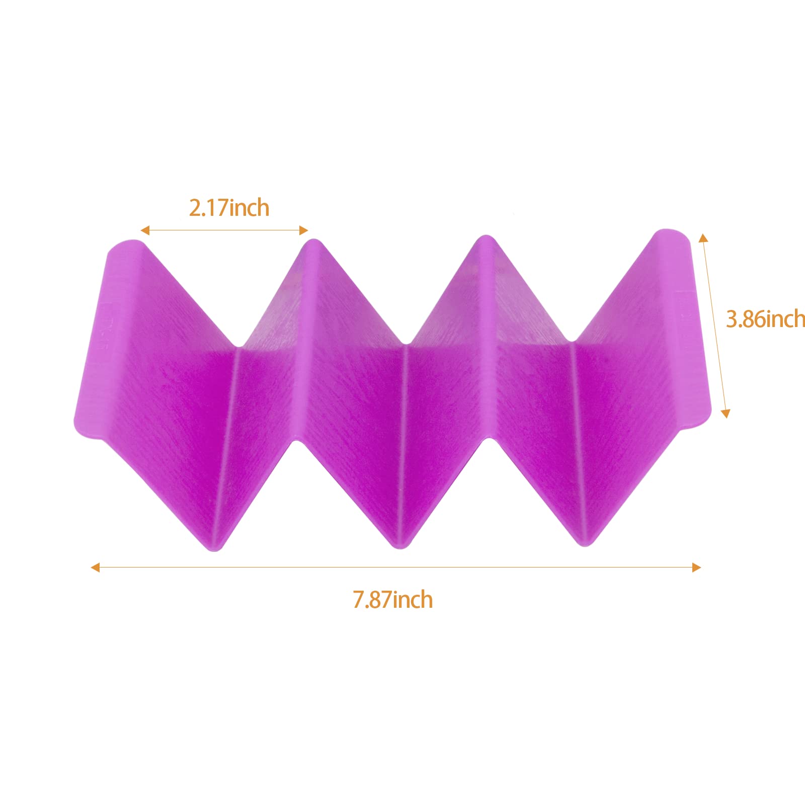KZPA 5 Pcs Taco Holder Rack-Plastic Rainbow Coloerd Taco Tray, Taco Serving Platter