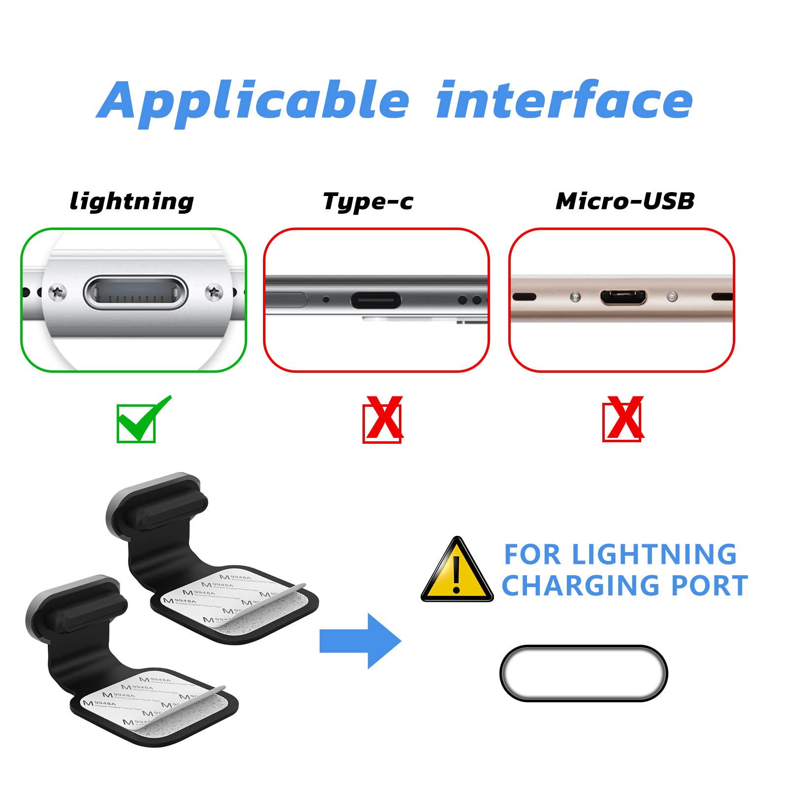 OOTSR iPhone Anti-Lost Dust Plugs for iPhone Lightning Port Protects Charging Port Dust Cover,iPhone Speaker Dustproof Stickers Protector, Mesh Speaker Anti Dust Adhesive Cover sets