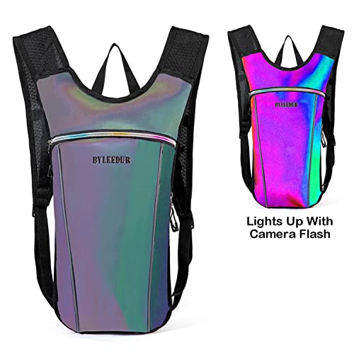 Hydration Backpack with 2L Water Bladder for Men & Women Suitable for Festivals, Raves, Hiking, Biking, Climbing, Running, Outdoors and More (Tin Grey)