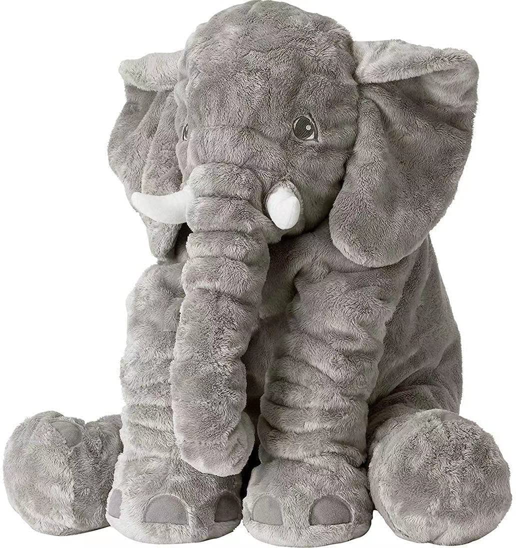 LANPANGZI Large Stuffed Animal Elephant Stuffed Plush Toy for Boys and Girls 3+ Years Old,24 Inches/Grey