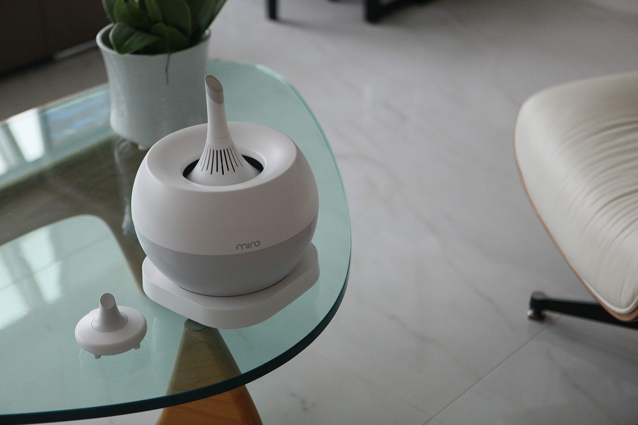 Miro NR07G humidifier - Completely Washable Modular Humidifier, Easy to Clean, Easy to Use, Large Room - Cool Mist, Sanitary, Top-Fill Ultrasonic Humidifier with Whisper Quiet and Powerful Output